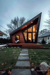 39 Small TRIANGULAR House concepts That Just Works (Pictures)