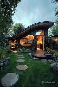 43 Small Houses With Organic Shapes (Pictures)