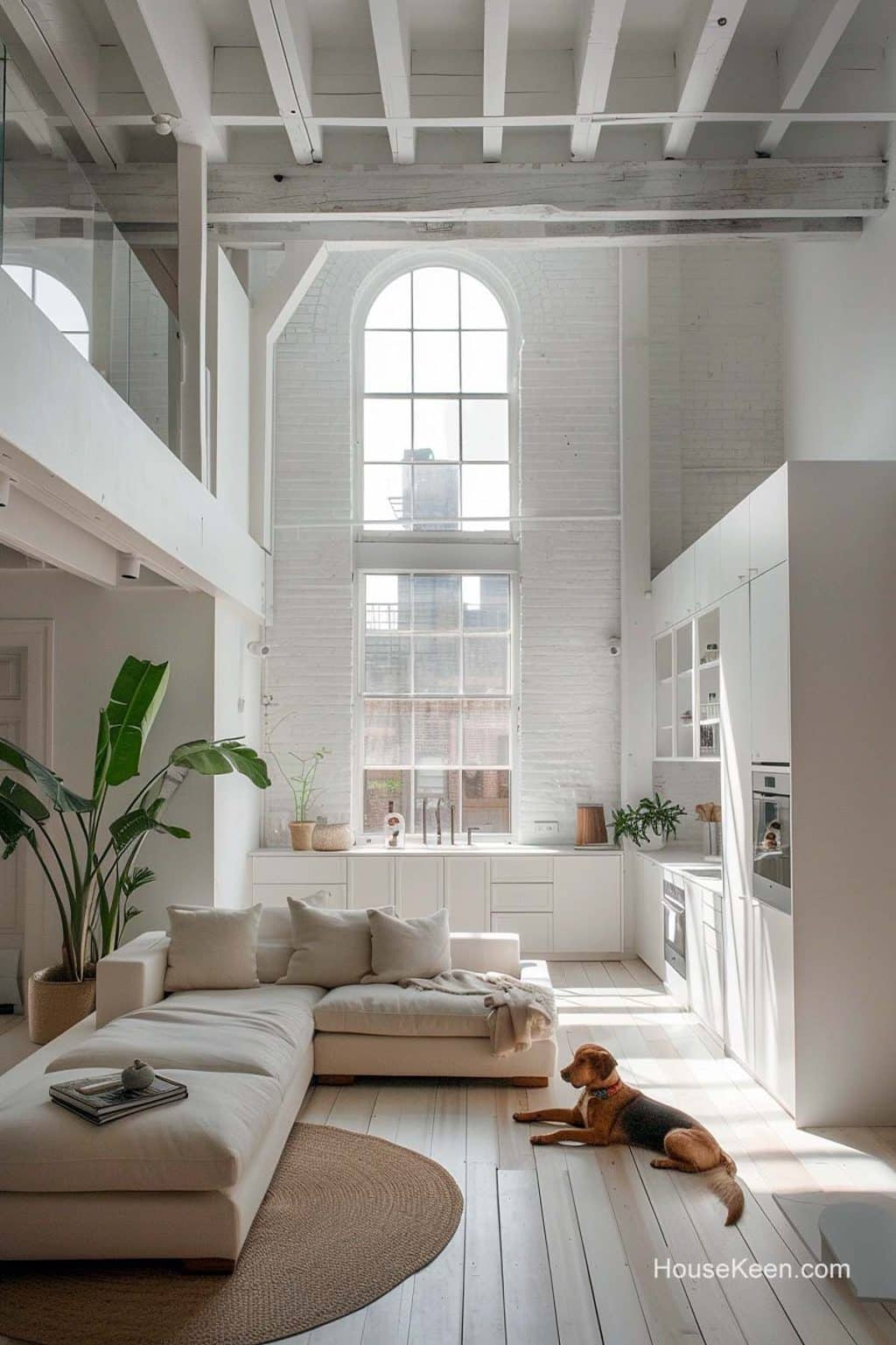 4 White Apartments With High Ceilings (Image Series)