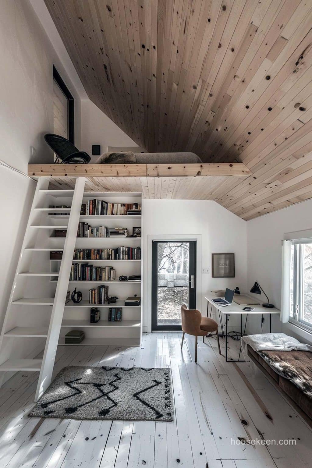 16 Great Sleeping Loft Layouts From Tiny Homes (Image Series)