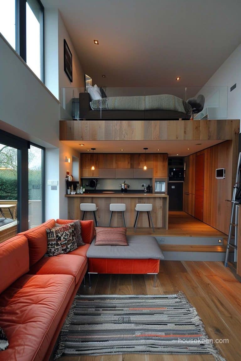 16 Great Sleeping Loft Layouts From Tiny Homes (Image Series)