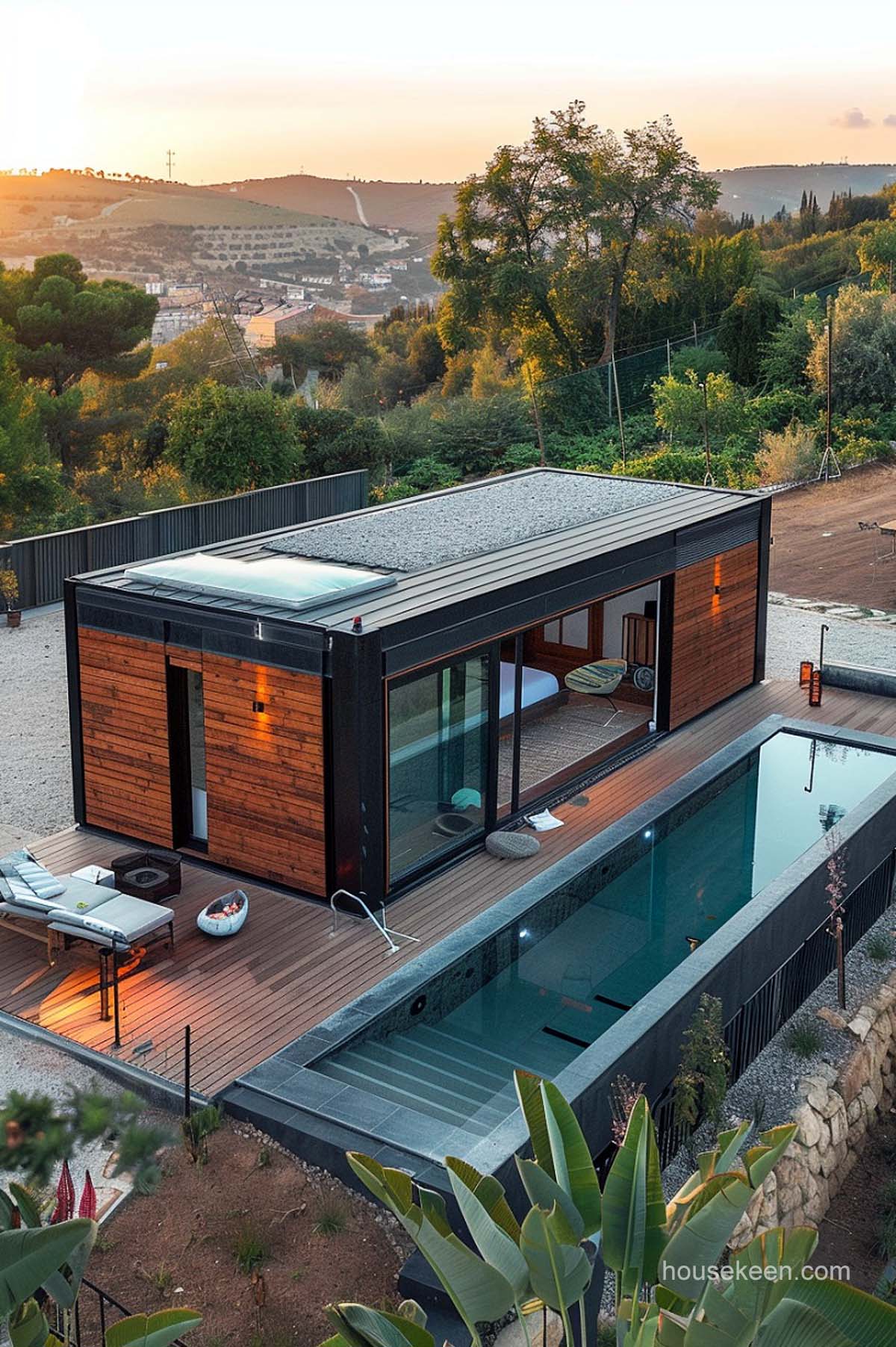 8 Tiny House Concepts With Small Swimming Pools (Image Series)